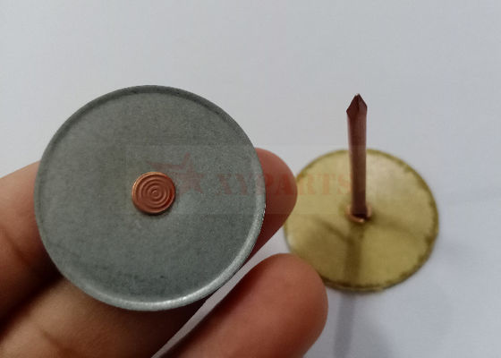 Copper Plated Mild Steel Cuphead Weld Pins For Insulation 2.7mm