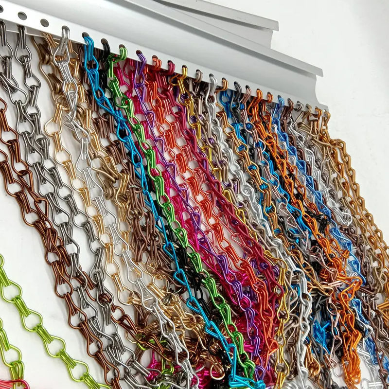 Customized Aluminum Chain Door Curtain For Corridor Decoration