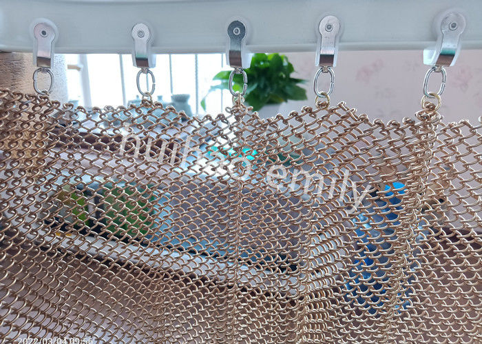 1.2mm Wire Aluminum Metal Mesh Drapery For Restaurant Decoration