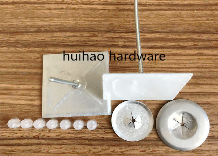 Aluminum Nail Self Stick Insulation anchor pins With 2" Self Adhesive ...