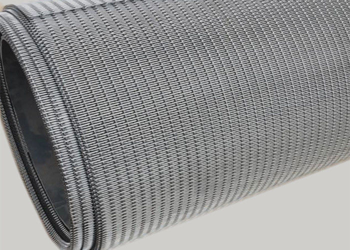 PVC Colored Powder Coating Decorative Wire Mesh , 3D Wall Architectural ...
