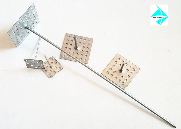 EN Standard Rock Wool Metal Perforated Base Insulation Anchor Pins 1/2 ...