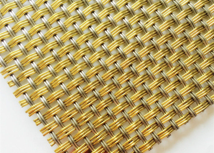 Rattan Pattern Aluminum Decorative Wire Mesh Uesed For Shopping Mall ...