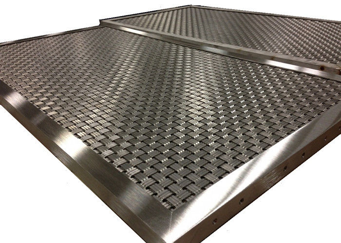 Weave Rigid Mesh Type Elevator Cab Mesh Panel With Custom V Aluminum Frame