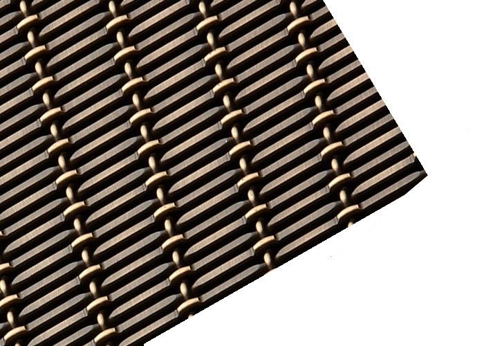 Crimped Decorative Wire Mesh , Architectural Steel Mesh In Gold Color ...