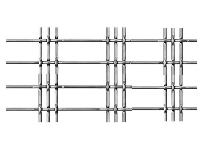 Pre- Crimped Decorative Rigid Metal Mesh, Decorative Metal Wall ...