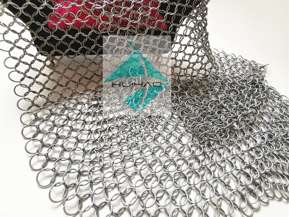 Weave Type Carton Steel Round Ring Mesh Chainmail Ring Belt For ...