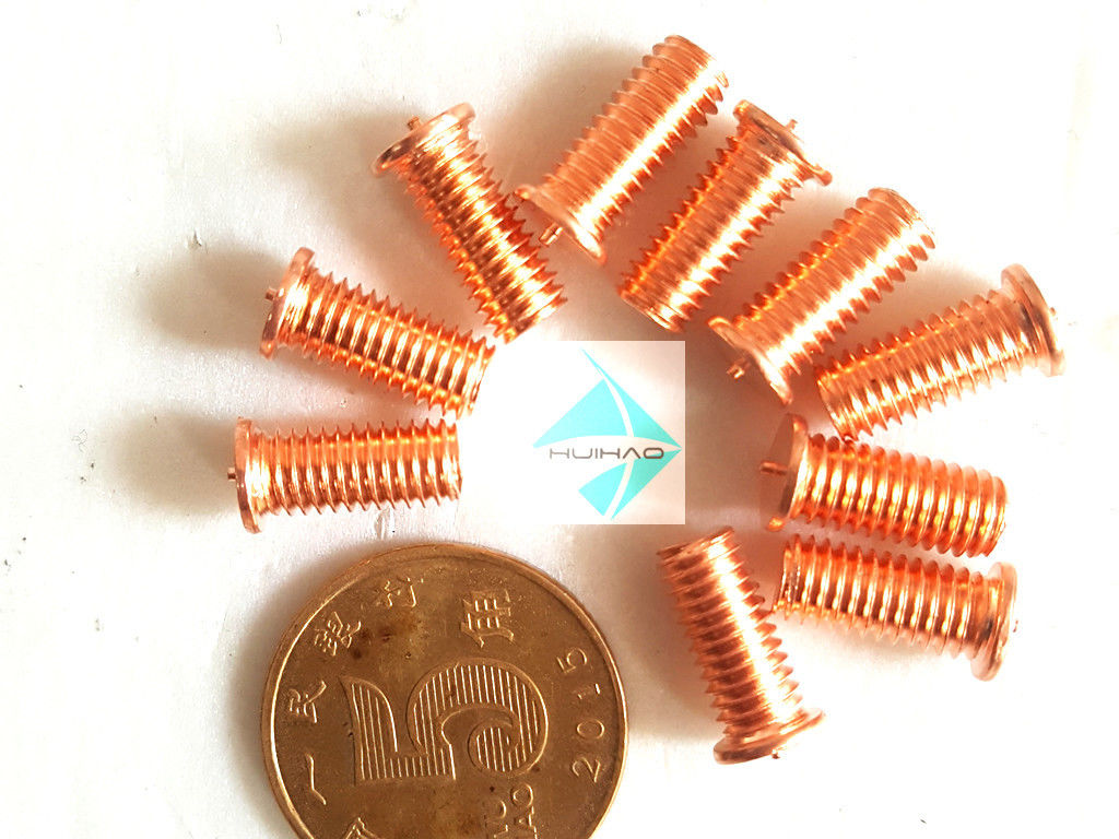 Coppered Steel Threaded Stud Welder Pins 1/4" For Capacitor Discharge ...