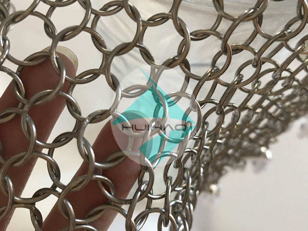 Polished Weld 1.2mm X12mm Stainless Steel Ring Mesh Round For Animal ...