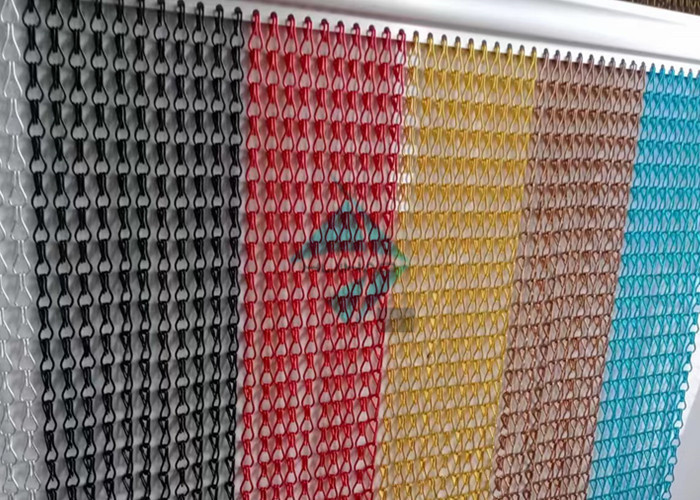 Anodized Aluminum Chain Fly Curtain - Custom Colors & Sizes