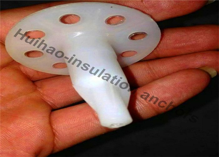M8X120mm Nylon Frame Fixing Anchors , Plastic Fixing Pins with Nail Inside