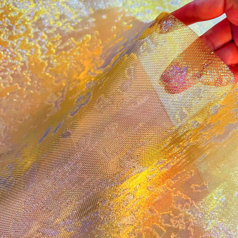 Glass Laminated Brass Wire Mesh for Architectural Facades