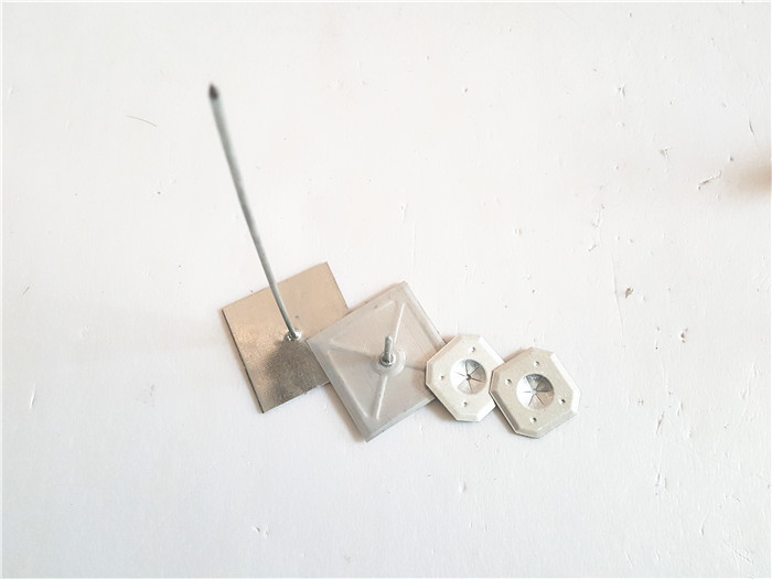 2-1/2" Metal Insulation Hangers , Self Adhesive Insulation Hangers HVAC ...