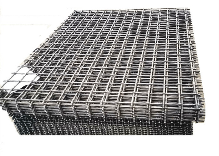 65 Mn Steel Quarry Screen Mesh Square Opening For Screening Rock/Gravel ...