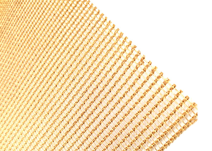 2500mm Width Copper Laminated Wire Mesh For Architectural Art Glass ...