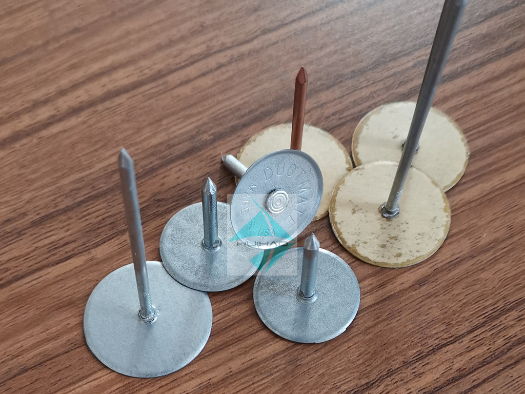 12Gauge 38mm Galvanized Steel HVAC Weld Pins