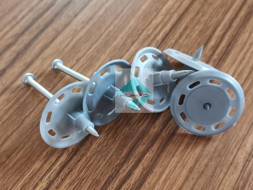 Cr9 30p 40p 50p Concrete Drive Gun Metal Pins With Plastic Washers To ...