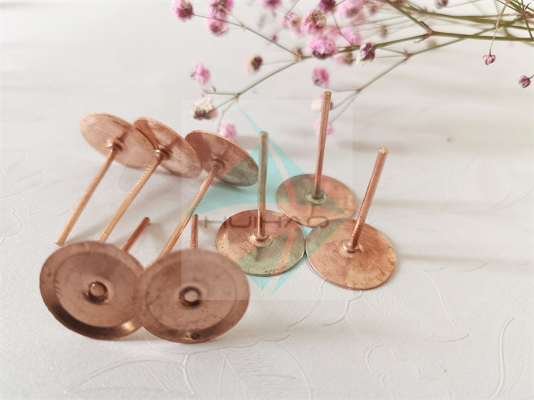 Roof Slates Copper Disc Rivets 100 Pcs Package 20mm Length 18mm Round Base