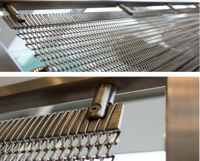 Architectural Metal Screen Fixing Systems Fit Woven , Perforated ...