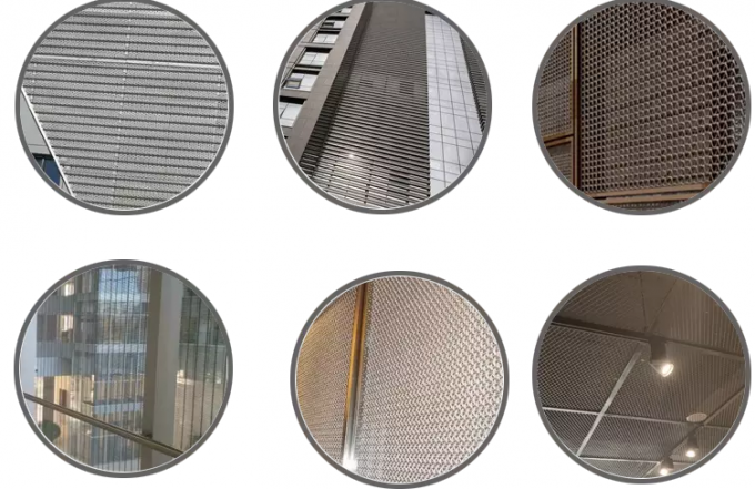 Rolling Shutters Architectural Wire Mesh with Steel Rod And Cable Rope Wire