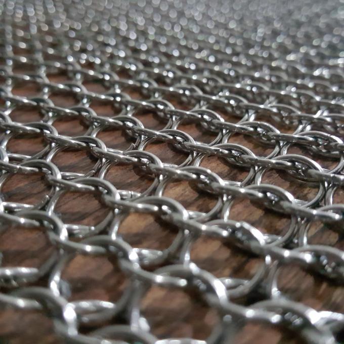 316 Stainless Steel Chainmail Ring Mesh Use Water Features , Shower ...