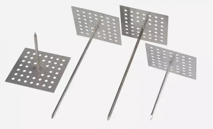 2.7mm Dia 160mm L Square Perforated Base Insulation Pins Used For HAVC ...