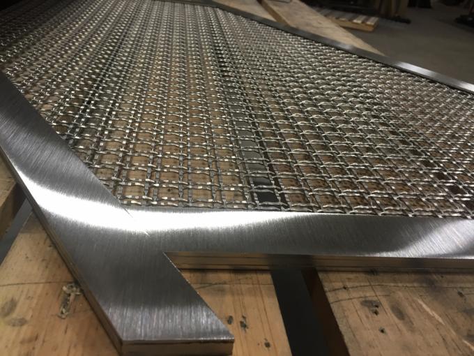 Elevator Cabins Decorative Wire Mesh Fabric For Metal Divider