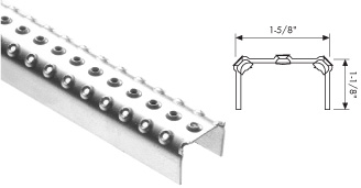 60" Anti-Slip Serrated Ladder Rungs - Galvanized Steel & Aluminum