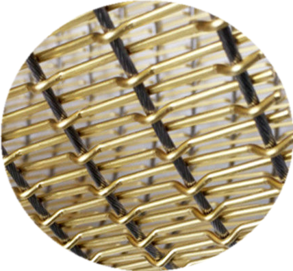 Decorative Wire Cladding Woven Metals , Architectural Metal Wire Mesh ...
