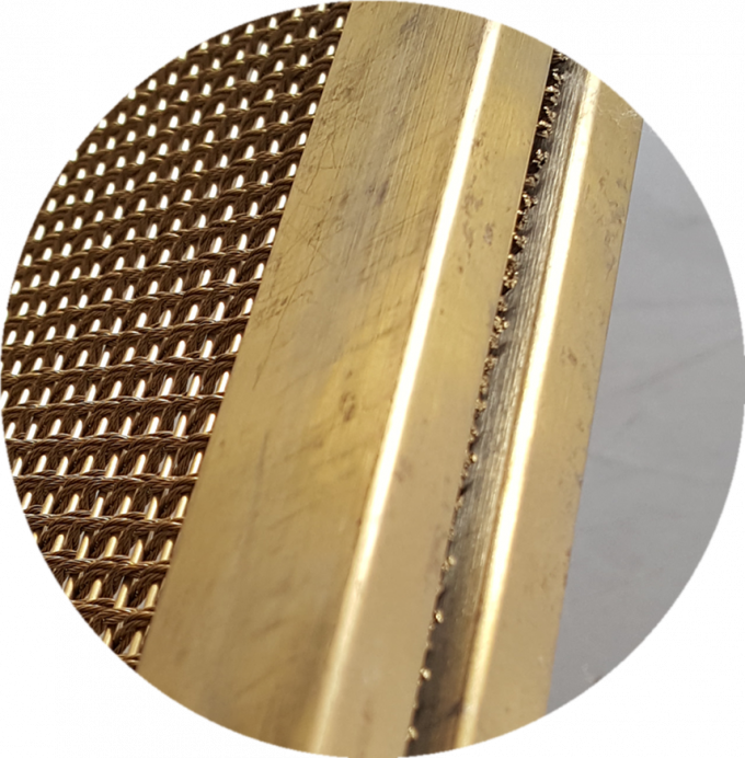 Stainless Steel Decorative Wire Mesh With Aluminum Alloy Frame For ...