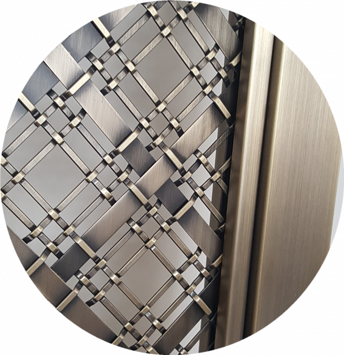 Stainless Steel Decorative Wire Mesh With Aluminum Alloy Frame For ...