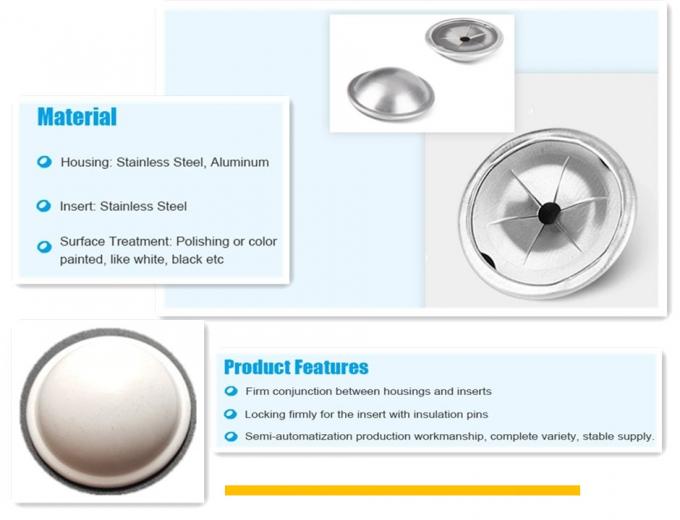 Custom Stainless Steel Self Locking Dome Cap Washer For Insualtion Pin ...