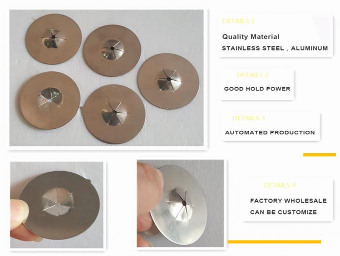 GI/SS Self Locking Washers for Insulation Pins | 0.4-1mm Thickness