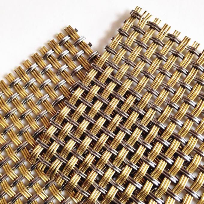 Pre - Crimped Woven Architectural Wire Mesh Panels With Versatile Spine ...