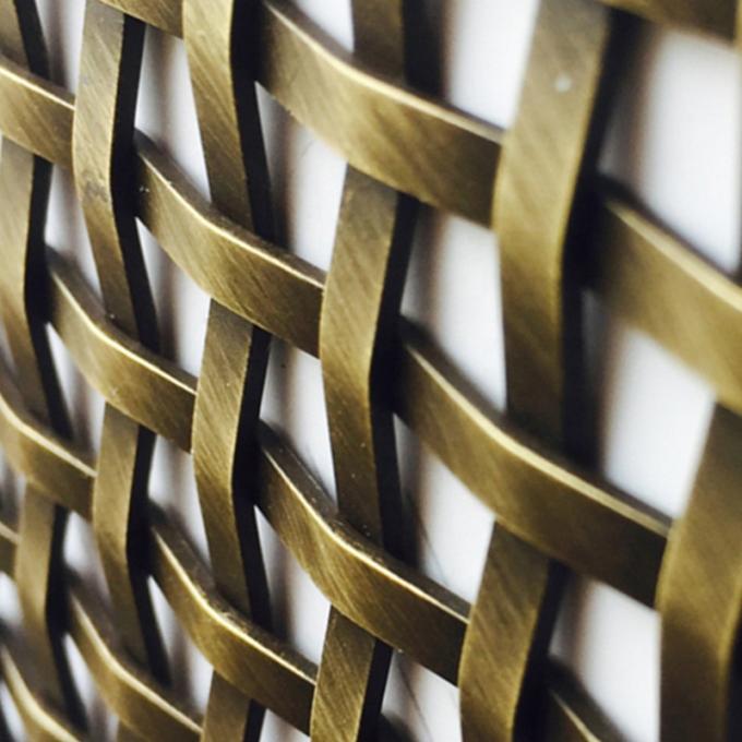 Pre - Crimped Woven Architectural Wire Mesh Panels With Versatile Spine ...