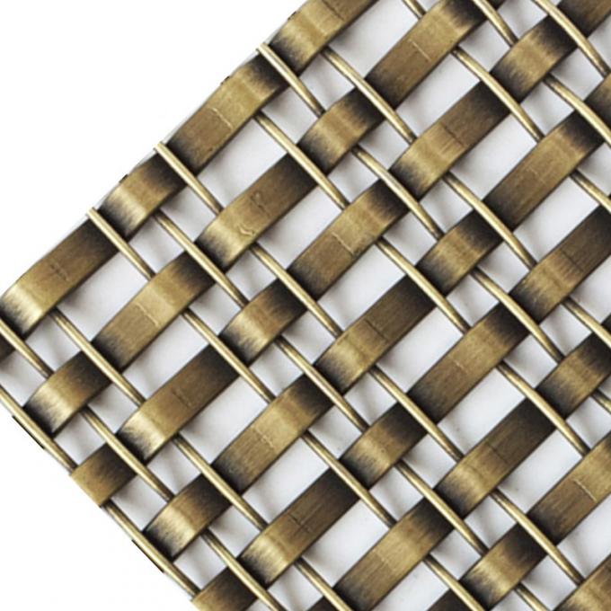 Pre - Crimped Woven Architectural Wire Mesh Panels With Versatile Spine ...