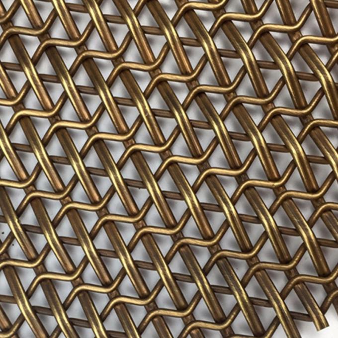 Pre - Crimped Woven Architectural Wire Mesh Panels With Versatile Spine ...