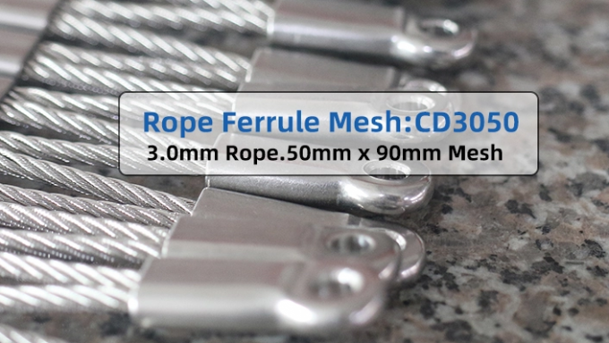 Architectural Fence X Tend Wire Rope Mesh , Flexible Stainless Steel ...