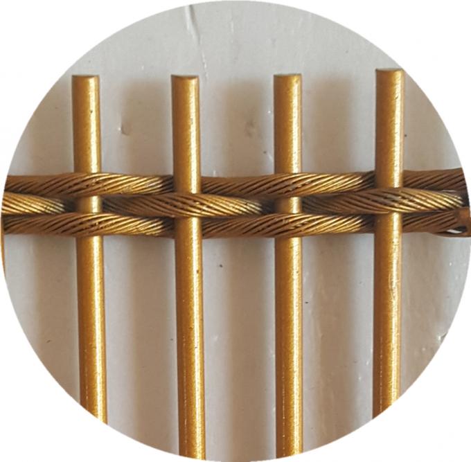 Cable Rod Architectural Wire Mesh Fabric For Facade Cladding Or Room ...