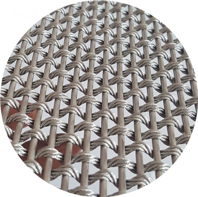 Cable Rod Architectural Wire Mesh Fabric For Facade Cladding Or Room ...