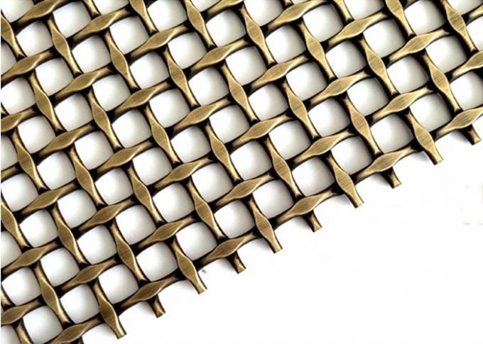 Antique Bronze Wire Mesh Cabinets , Door Inserts Stainless Steel Mesh