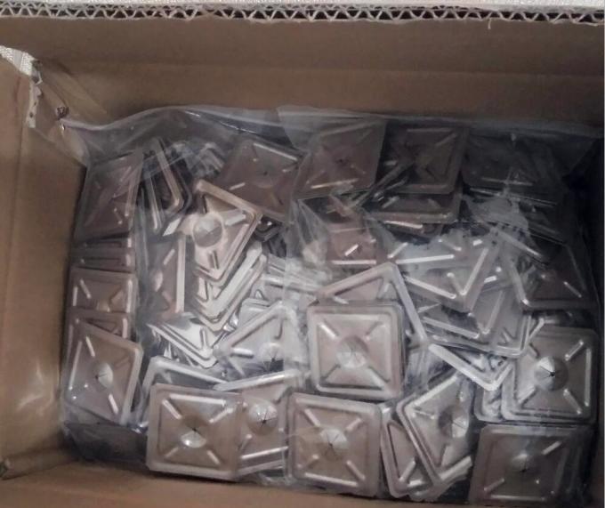 64MM Dia Square Self Locking Clip , Heat Insulating Washers With ...