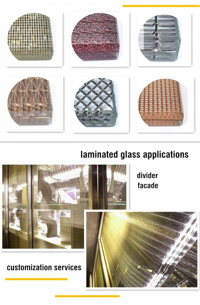 3000mm Fabric Laminated Glass