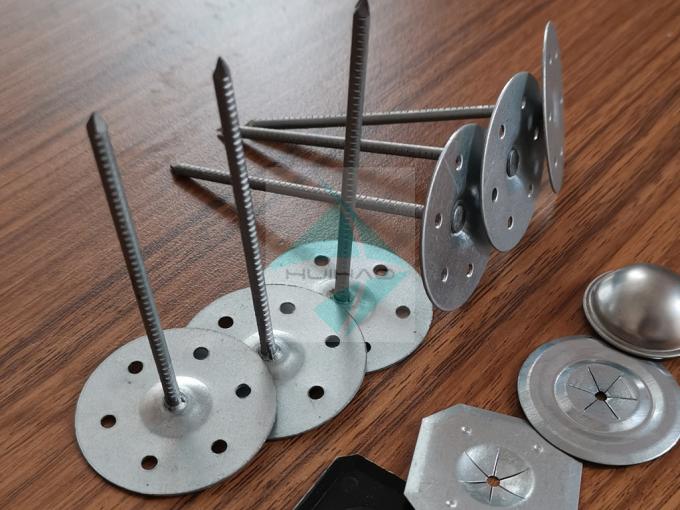 Galvanized Round Perforated Metal Insulation Pins 80mm