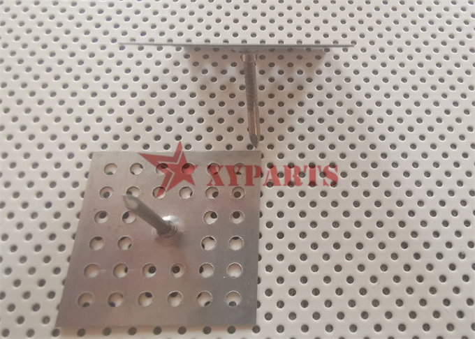 40x40mm Perforated Base Insulation Pins For Hvac System