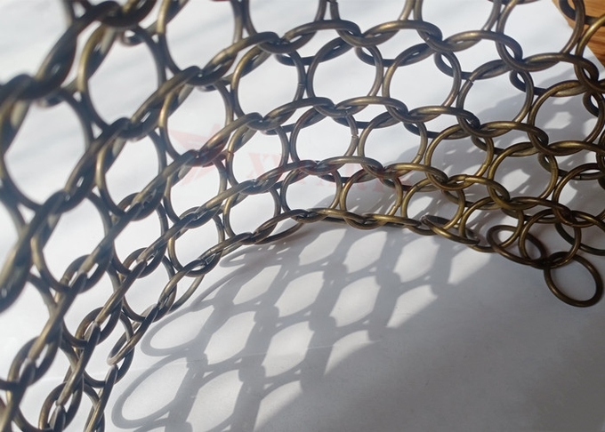 18mm Bronze Color Chainmail Wire Mesh
