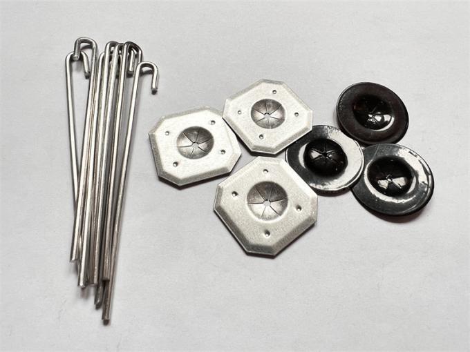 32mm Aluminum self locking speed Clips Fixing weld wire Mesh for solar ...