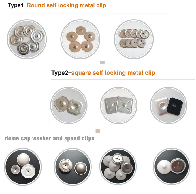 1-1/2" Galvanized Steel Insulation Speed Clips For Weld Studs