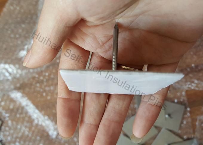 Zinc Coated Steel Self Adhesive Pins , Aluminum Insulation Spikes For ...