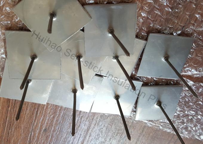 Zinc Coated Steel Self Adhesive Pins , Aluminum Insulation Spikes For ...